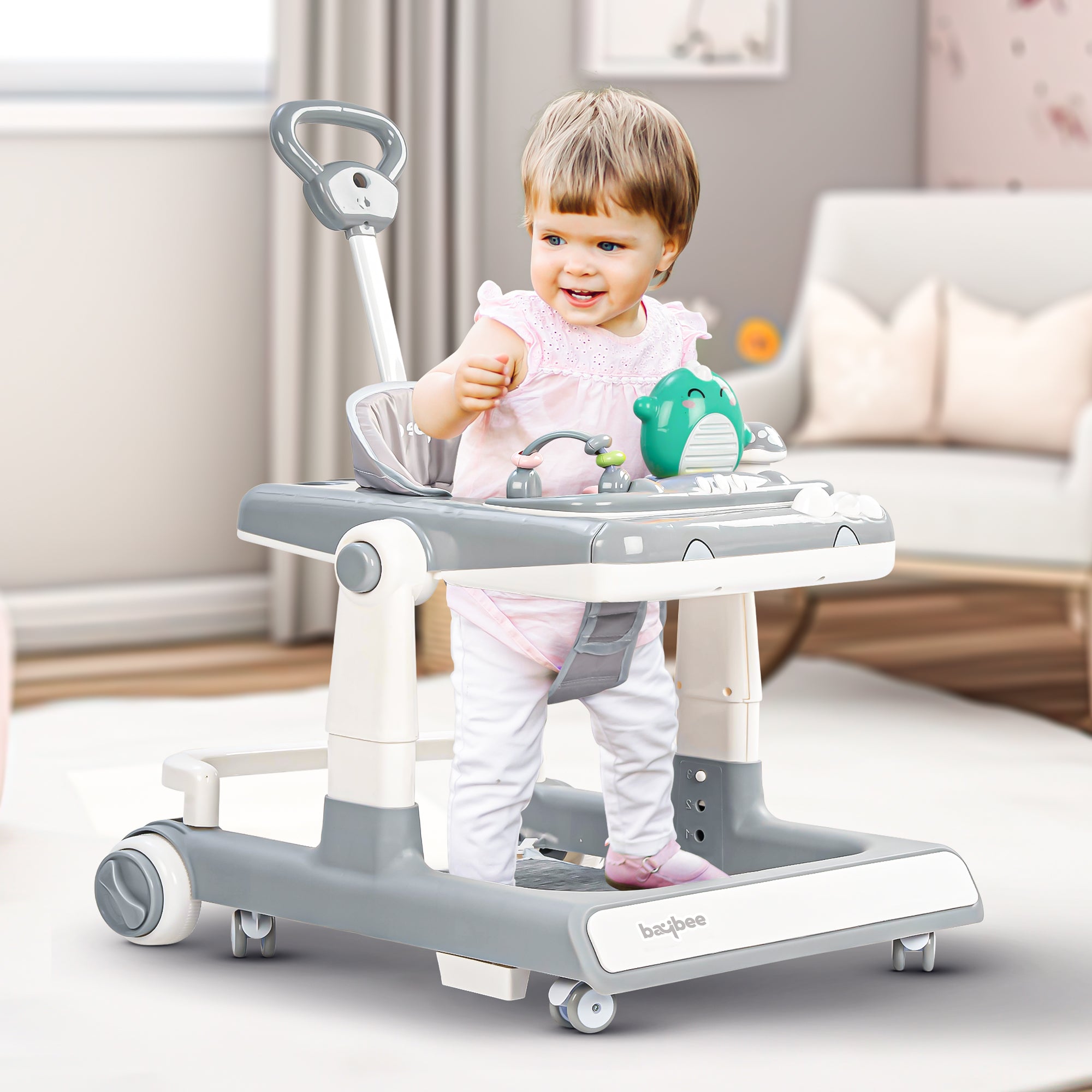 Baybee Flix 3 IN 1 Baby Walker for Kids with Parental Push Handle, 3 H ...