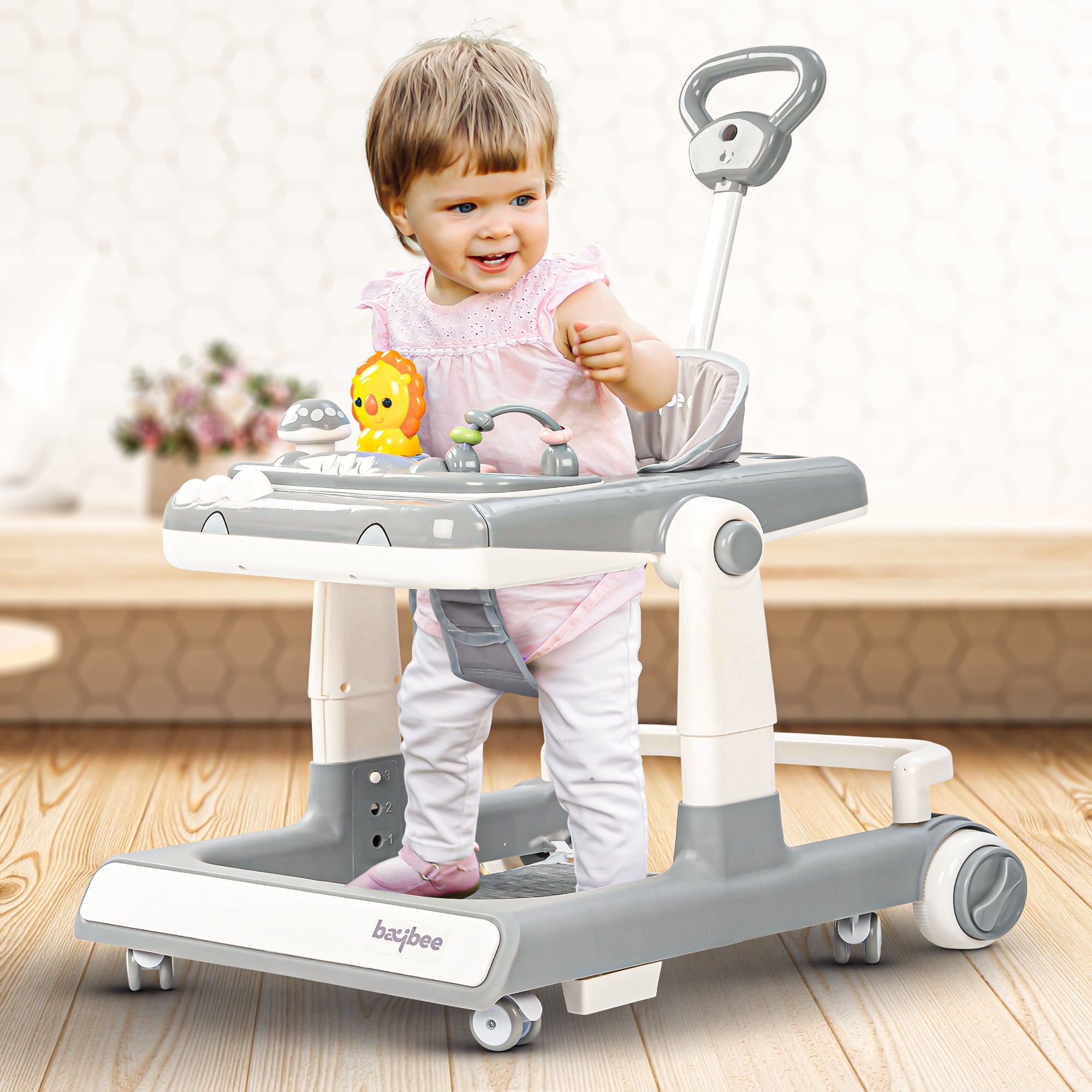 Baybee Zeni 3 IN 1 Baby Walker for Kids with Parental Push Handle & 3 ...